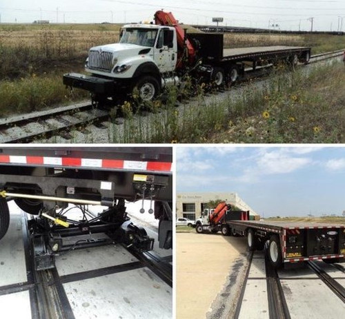 2020 Felling FT-80-2 48 ft T/A Spread Axle Hi-Rail Flatbed Trailer | cerail
