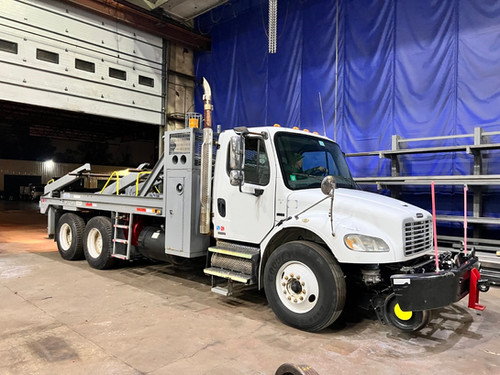 2008 Freightliner M2 Hi Rail Reel Looder Truck | cerail