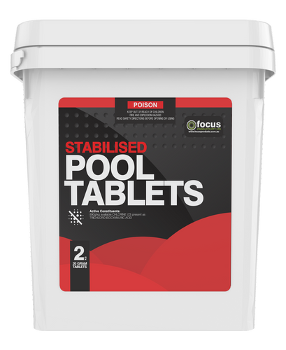2kg Focus Stabiliser Pool Tablets 200g | The Pool Shop Group