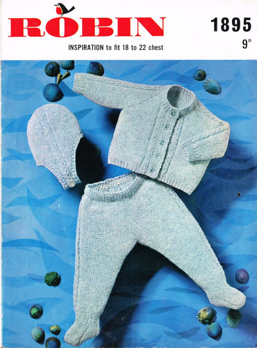 1895R baby pram suit vintage knitting pattern PDF Download | website