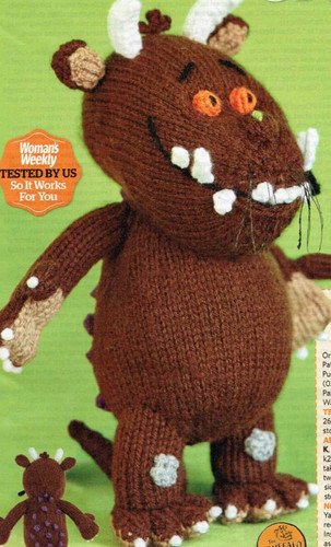 gruffalo toy knitting pattern PDF instant download | website