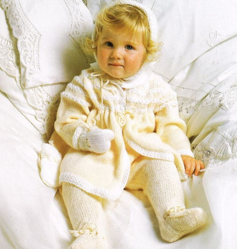2277H baby pram suit vintage knitting pattern PDF Download | website