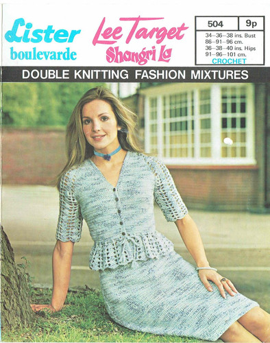 Lister 504 ladies suit vintage crochet pattern PDF Download | website