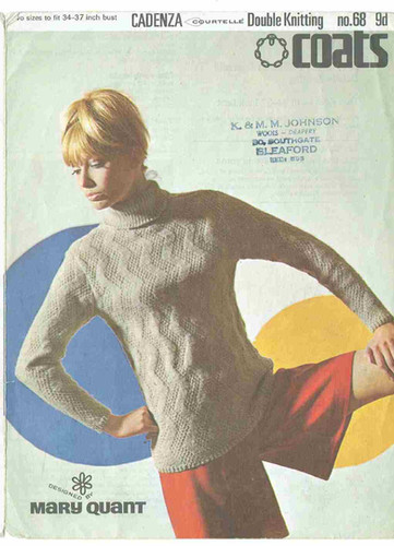 Coats 68 ladies Mary Quant vintage knitting pattern PDF | website