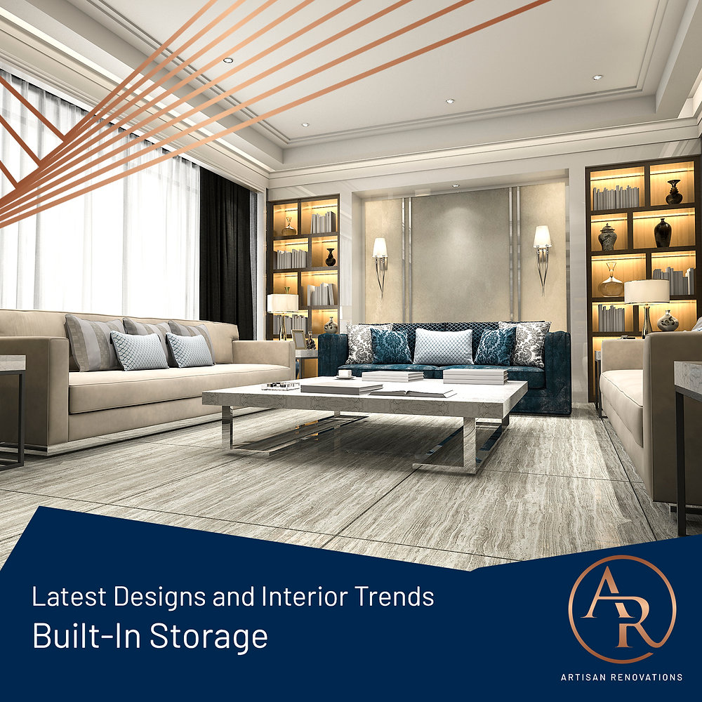 Built-In Storage - Interior Design Trends