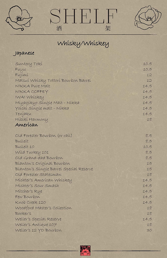 Snacks & Drinks Menu | Mysite