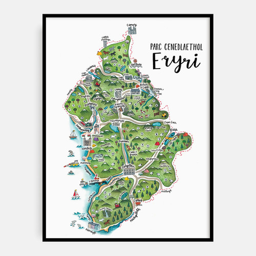 Megan Tucker Welsh Eryri Map | ty-bach-twt