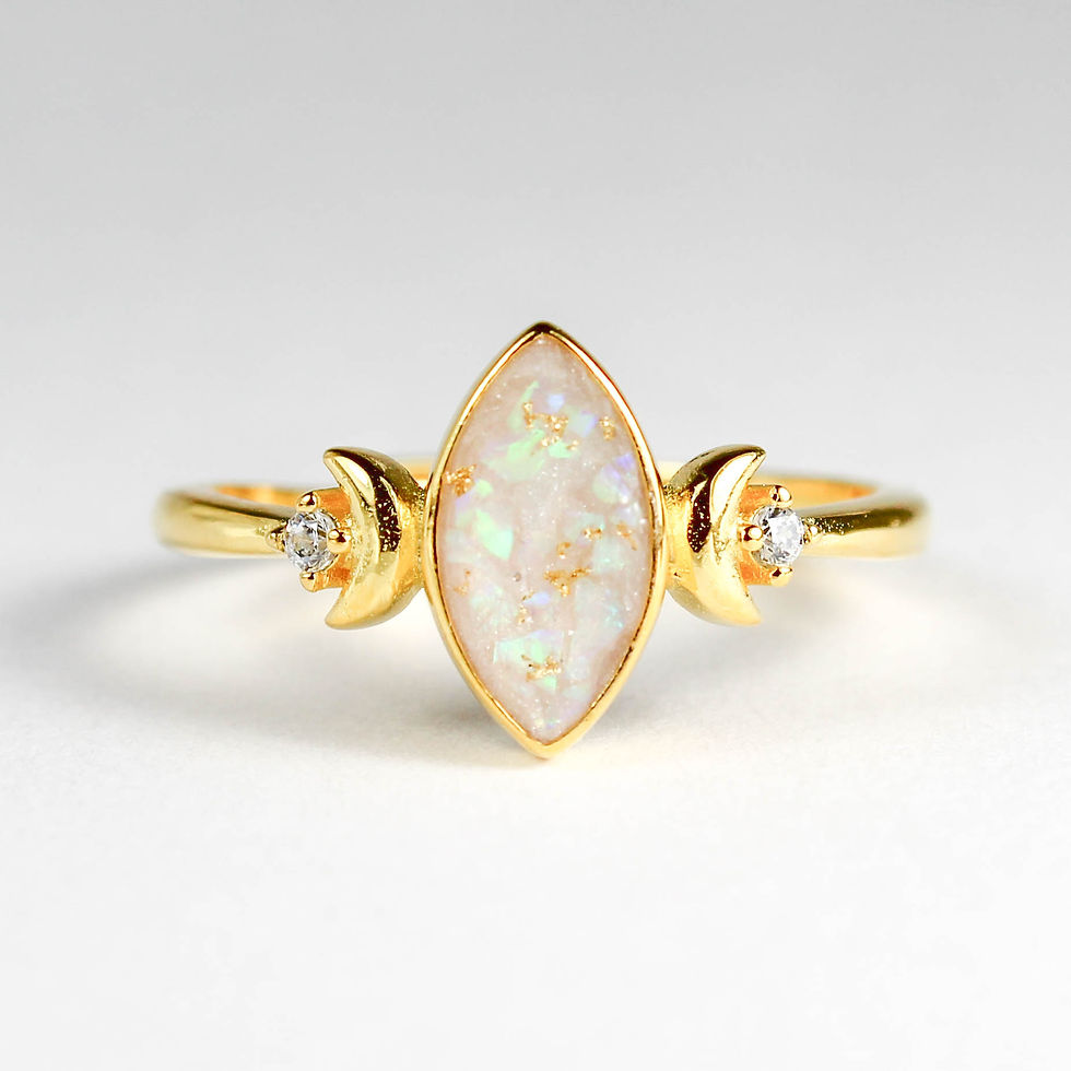 Luna Keepsake Ashes Ring | My Site