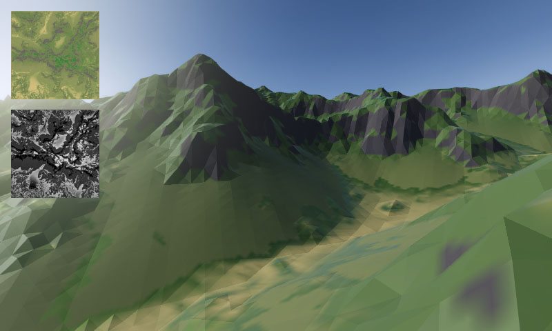 Low poly terrains in Unity and how to make them look good
