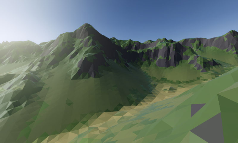 Low poly terrains in Unity and how to make them look good