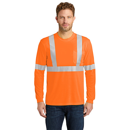 Camiseta reflejante CS401LS | uniformes-milan
