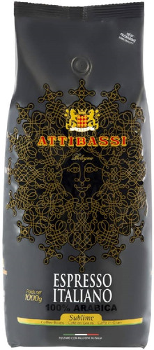CAFFE ATTIBASSI SUBLIME 100% ARABICA COFFEE BEANS - 1KG | Coffee Royale