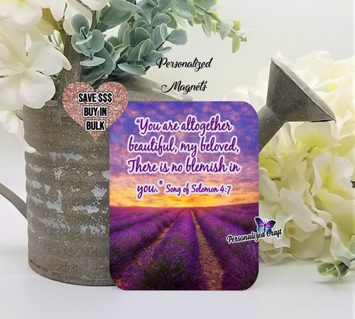 You Are Beautiful Scripture Magnet, There is No Blemish in You, Song of ...