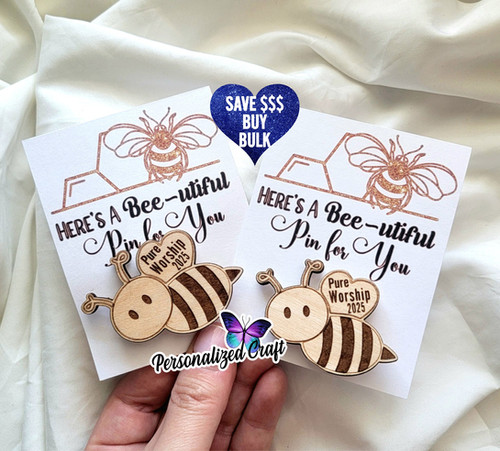 2025 JW Bee Lapel Pin with Card, Laser Engraved Pure Worship Gifts for ...