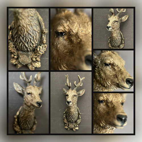 Ref 239 Deer Head Hunting trophy for the wall unpainted | Alison Davies ...