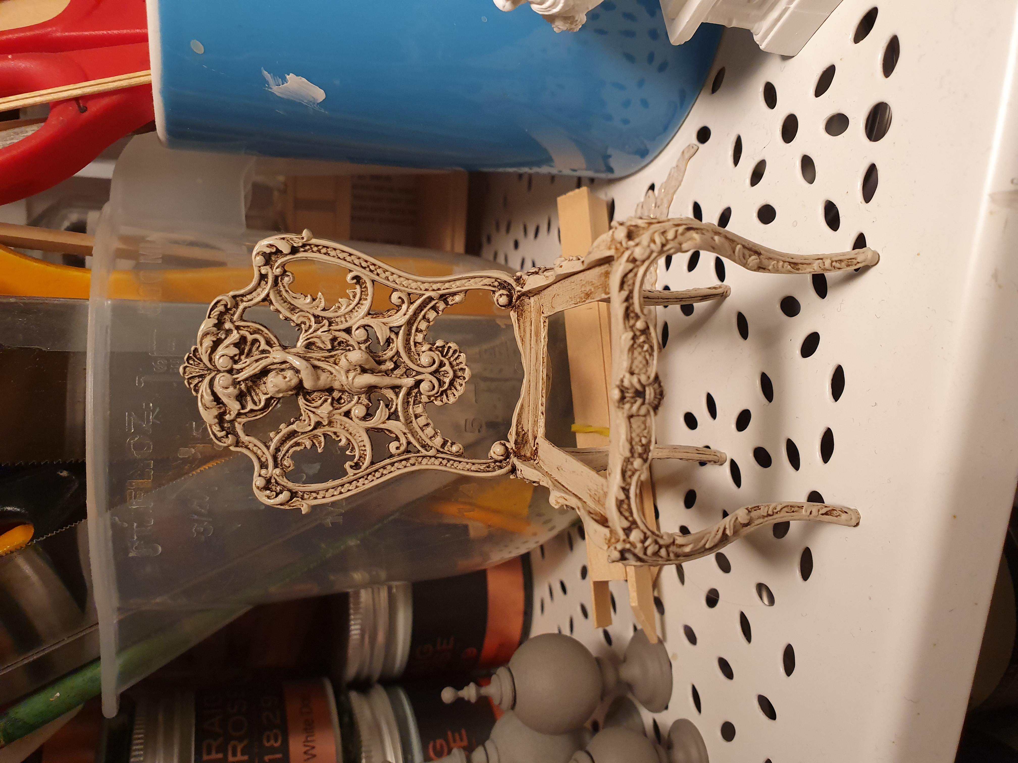 Alison Davies Miniatures 12th scale ornate furniture, dolls houses.