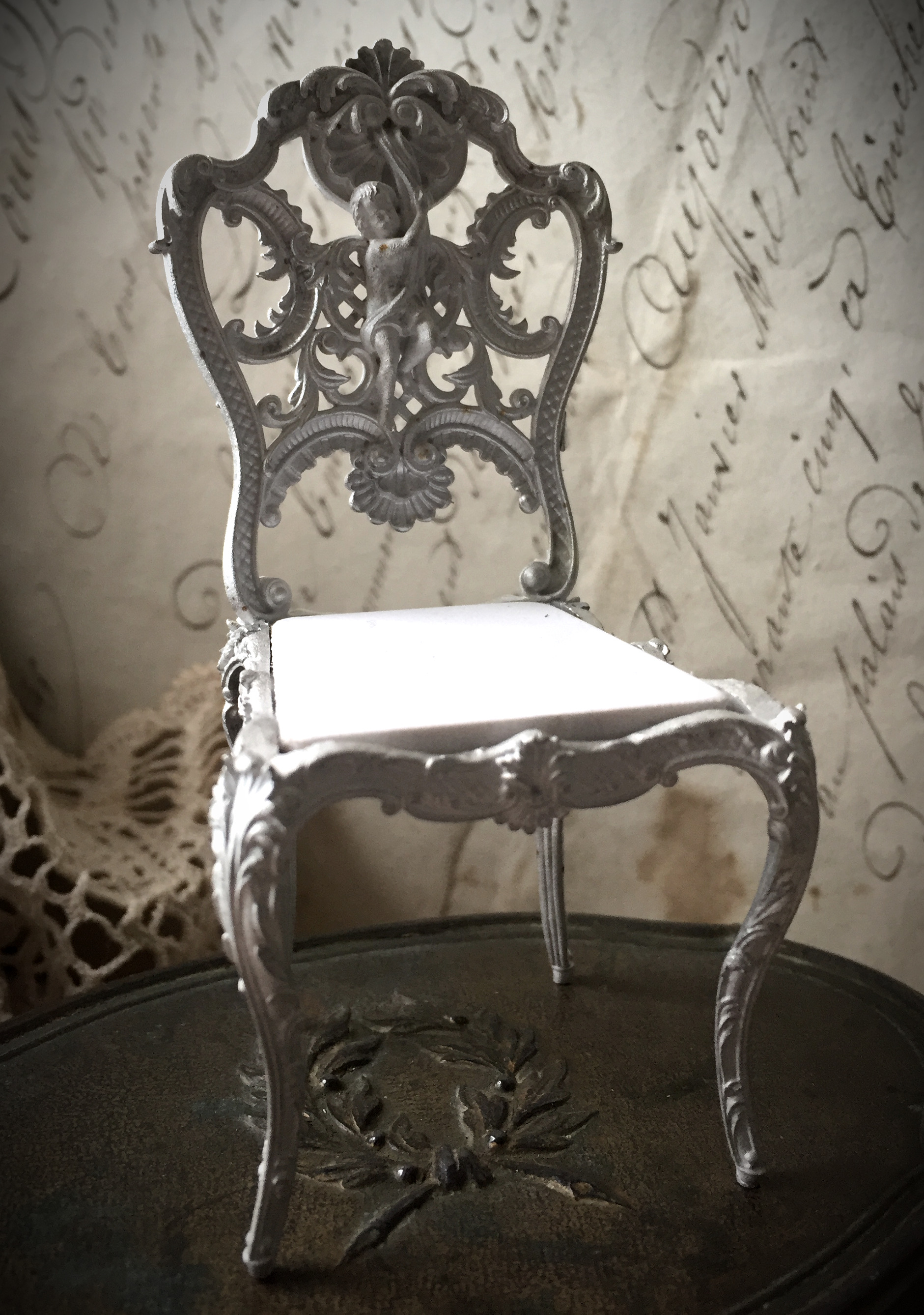 Alison Davies Miniatures 12th scale ornate furniture, dolls houses.