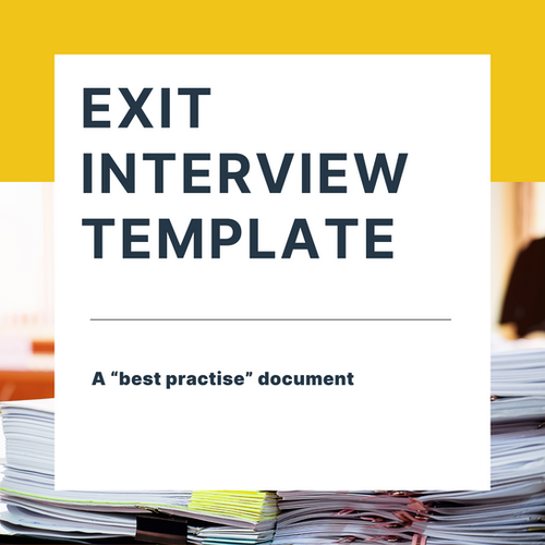 Exit Interview Template - Face to Face | Yellowconsulting2023