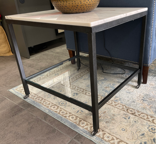 Marble Top Rectangular End Table | Furniture4u