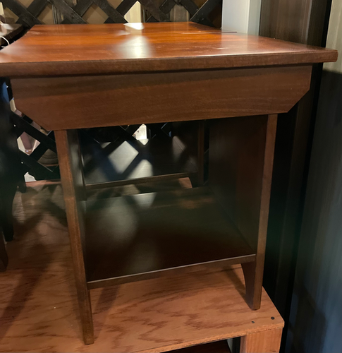 New Amish Made - End Table Bench - Poplar Wood | Furniture4u