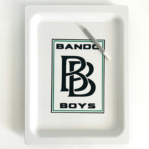 Bando Boys Rolling Tray - Glossy White | Bando Boys