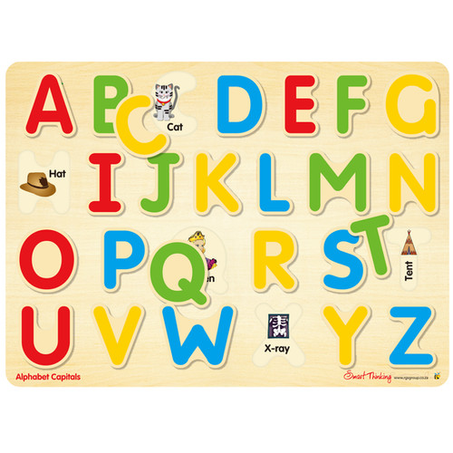 Alphabet Uppercase English Tray Puzzle 26pc | Brainbox Kids