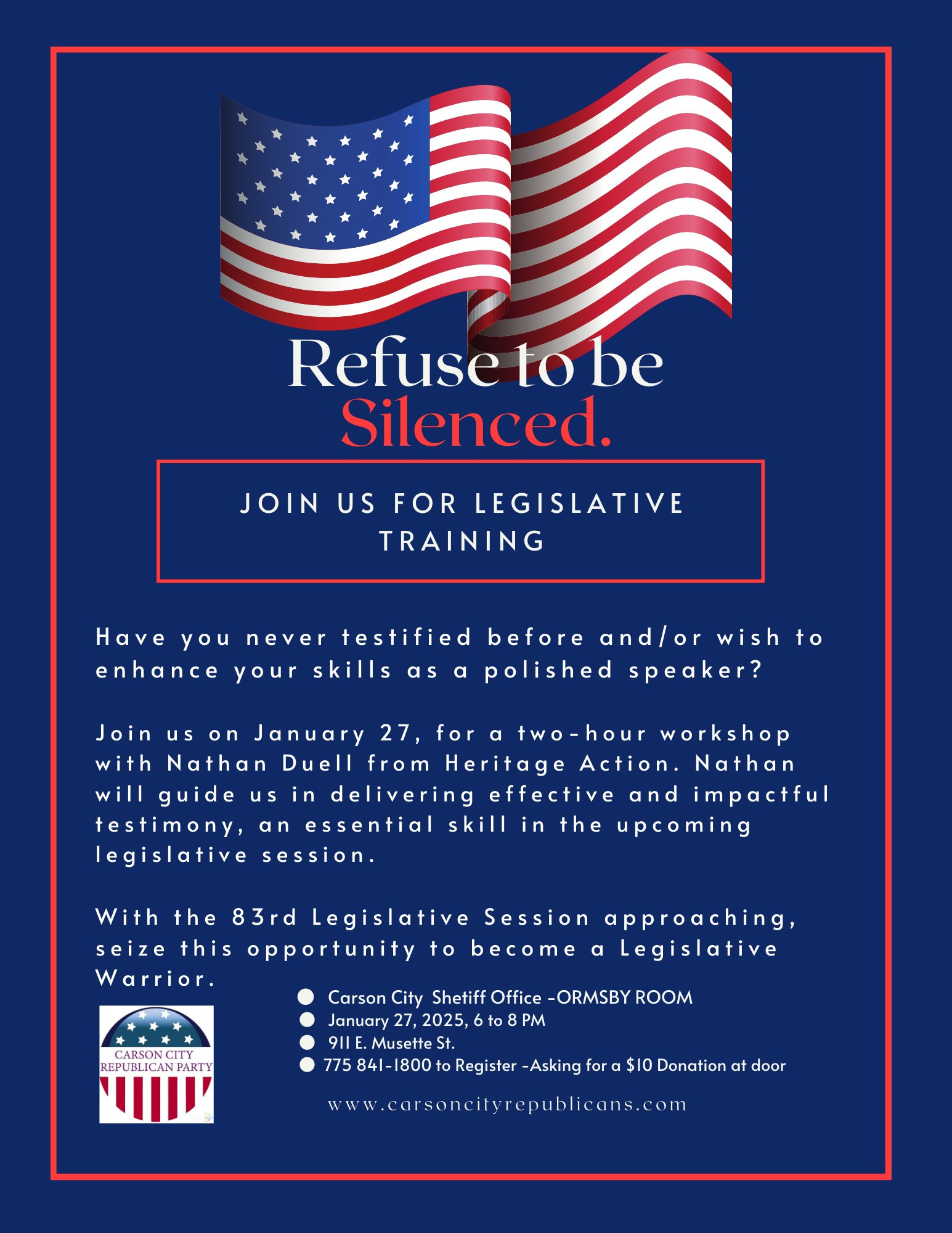 Become a Legislative Warrior! Learn How from Nathan Duell of Heritage ...