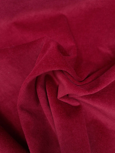 Red Velvet Stretch Cotton | Transform Fabrics