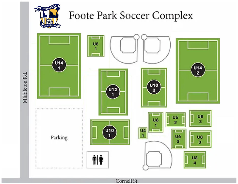 Foote Park Field Layout | Middleton Soccer Clu