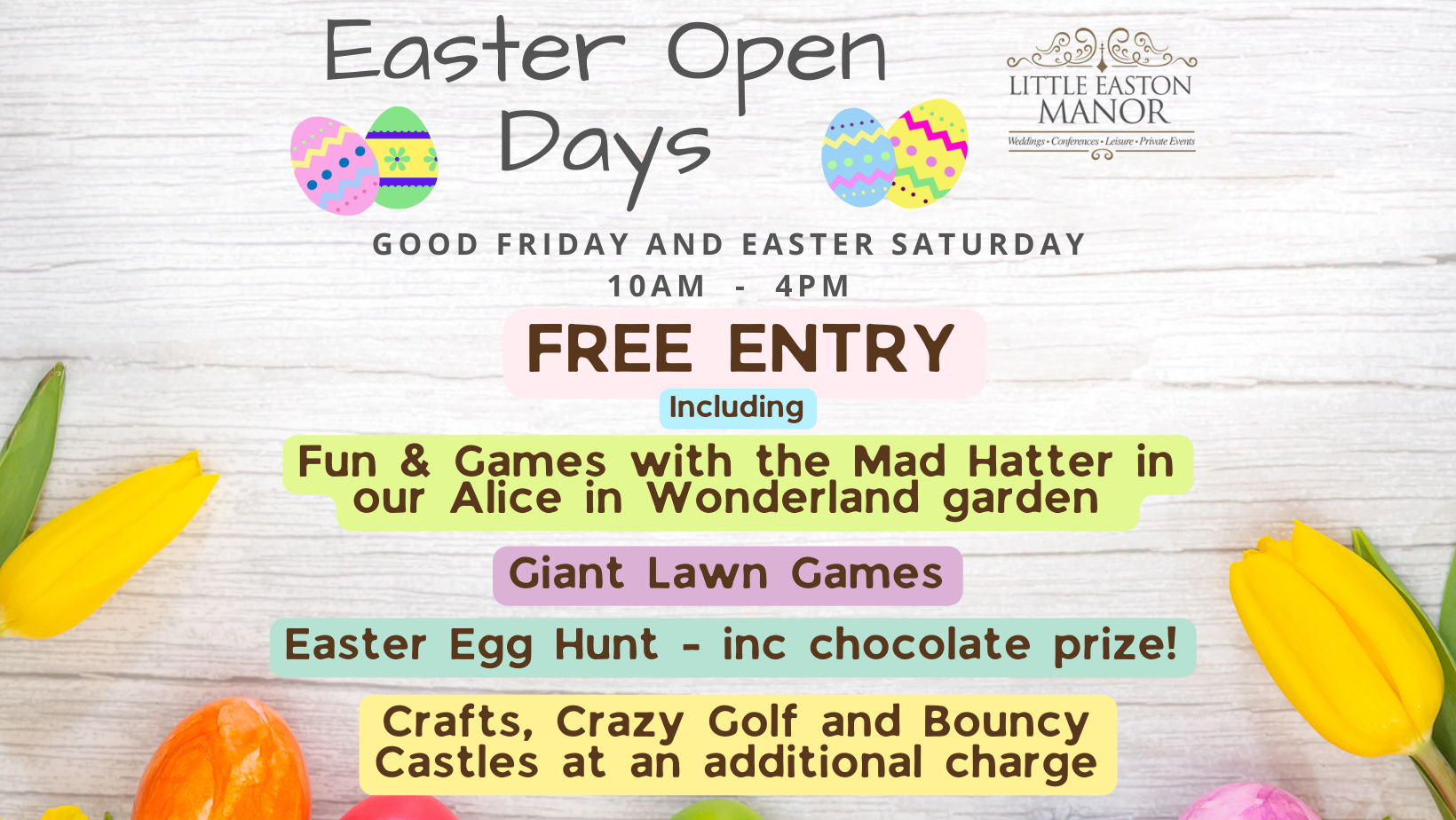 Easter Open Day! FREE ENTRY | Little Easton Manor