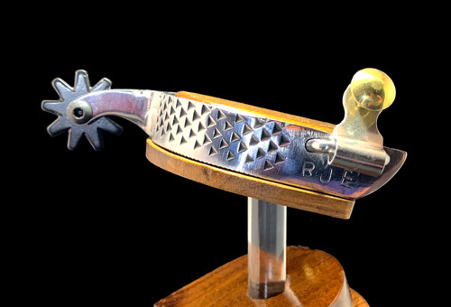 Roper Spurs with Roper Shank & 10-Point Rowel | Bob Ewing Spurs