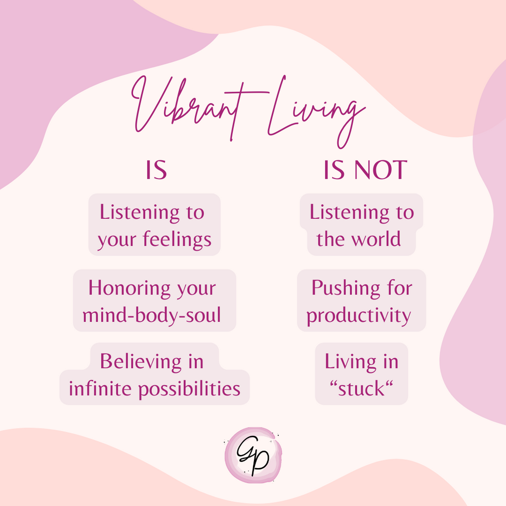 What is + is not Vibrant Living?