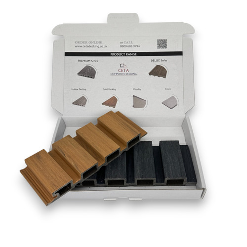 Deluxe Slatted Composite Cladding Sample Pack | Ceta Decking