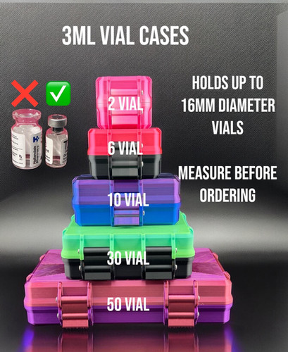 Peptide Vail Storage Box, BAC Storage, Peptide Vial Case, Peptide ...