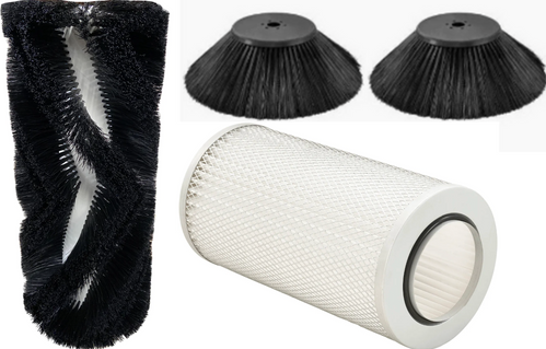 Ride on Floor Sweeper 6 Mo Accessory Bundle with Brushes and Filter ...