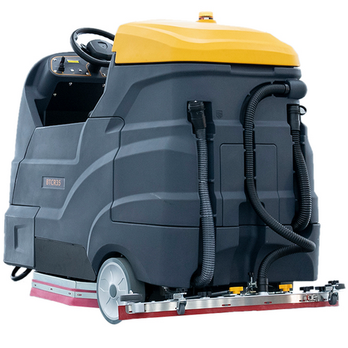 35" 69 Gal Auto Ride-On Industrial Floor Scrubber, BTCR35 | Crystal ...