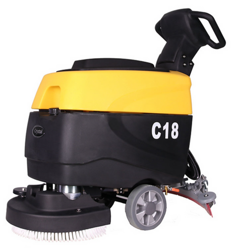 Battery Powered Floor Scrubber with a Complete Set of Parts, C18 ...