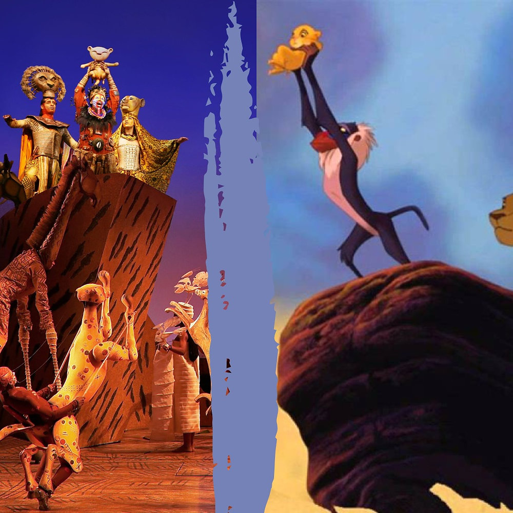 La adaptación de las canciones de El rey león