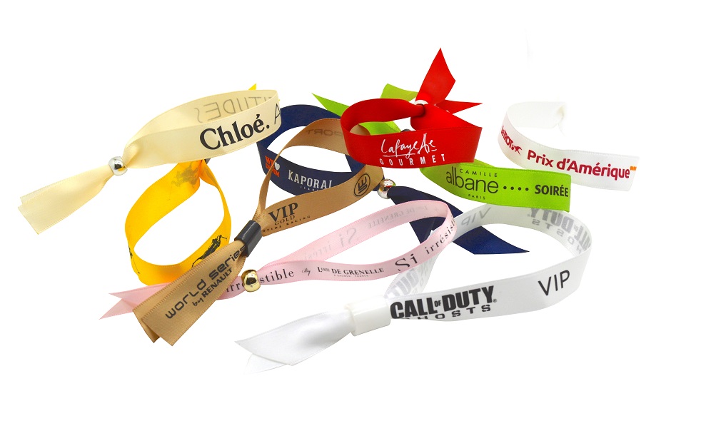 Thin Double Face Satin Ribbon Wristband | 115pro-us