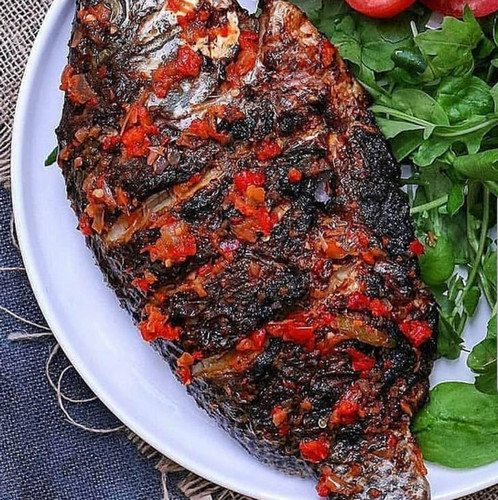 Garnished Tilapia Fish | Nomie's Kitchen