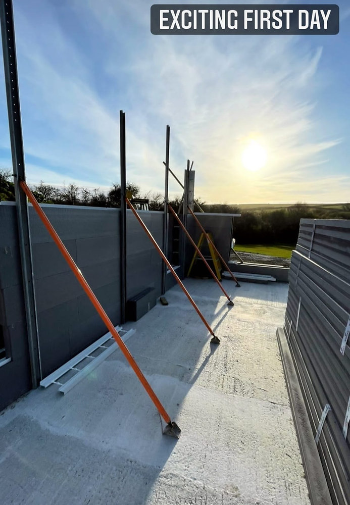 First time self builder progress in just 1 week!