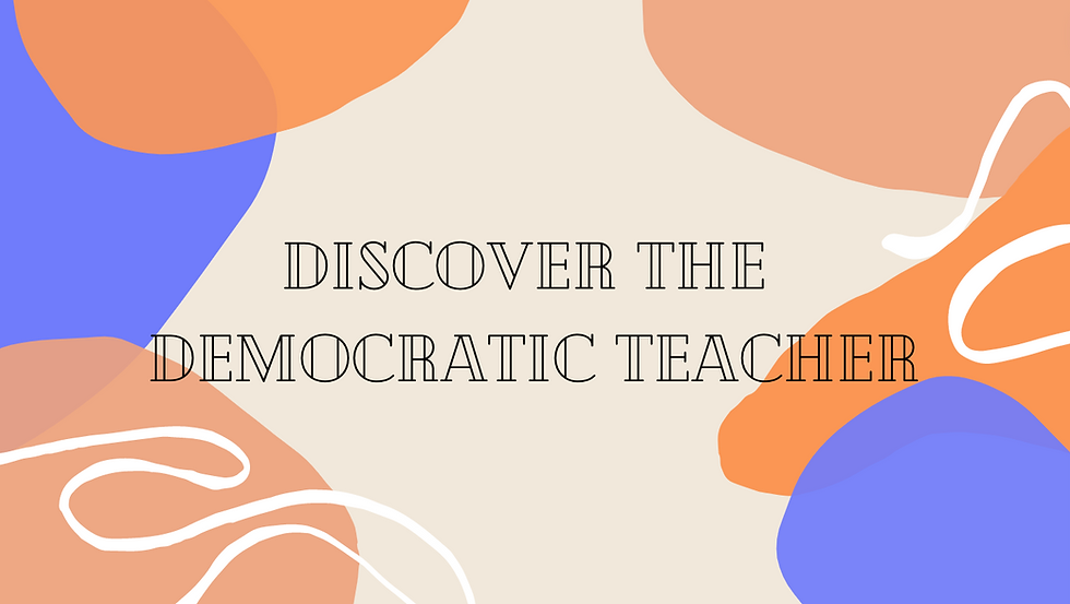 Democratic Teacher | The Democratic Teacher