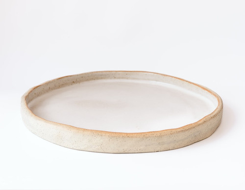 Large Hand-built Stoneware Platter | Pour and Plate