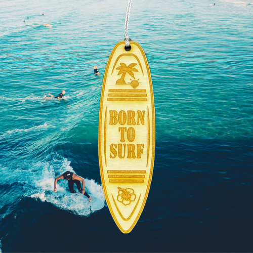 Surf Bookmark (V2) - Born to surf | Epic Laser Designs