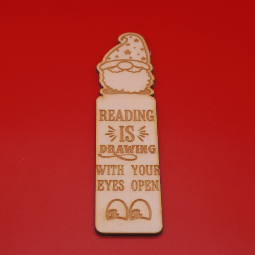 Gonk Bookmarks - Reading Is Drawing | Epic Laser Designs