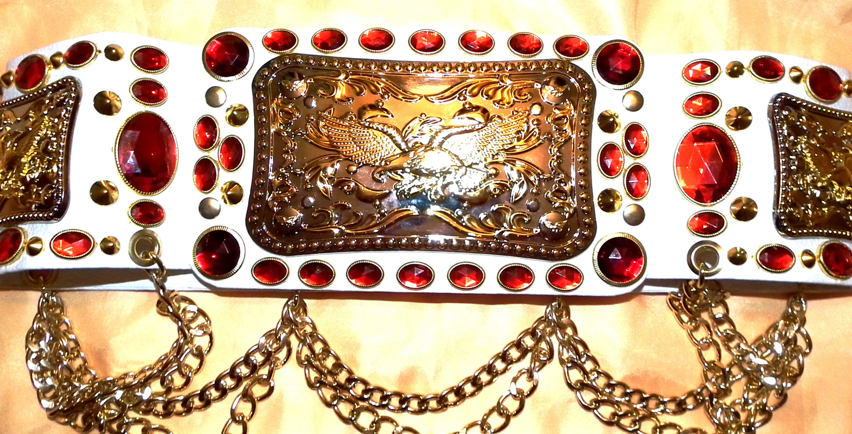 Elvis Style Crystal and Flying Eagle Belt | elvisbelts