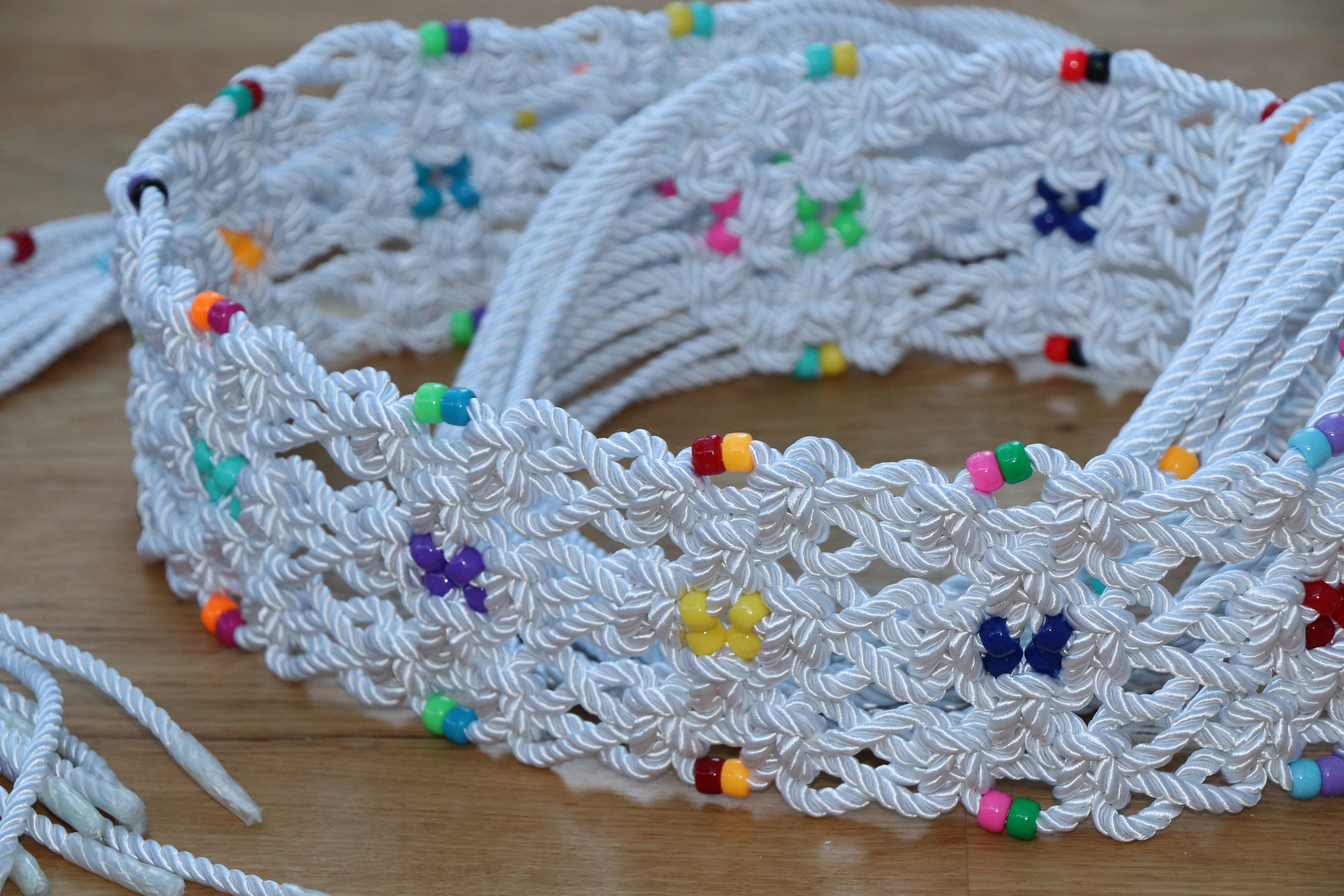 Elvis Style Fringe Macramé Belt | elvisbelts