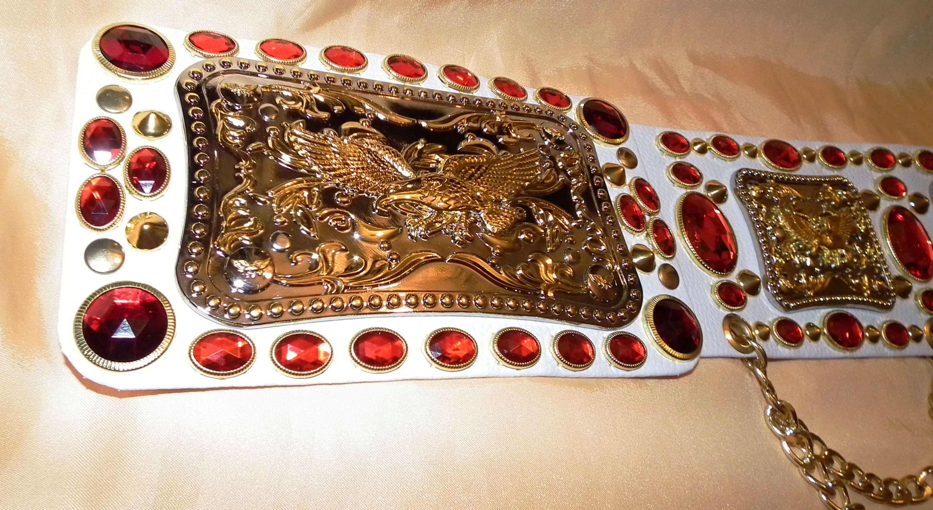 Elvis Style Crystal and Flying Eagle Belt | elvisbelts