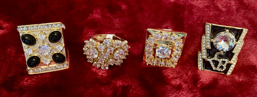 Set of 4 Iconic Elvis Rings | elvisbelts