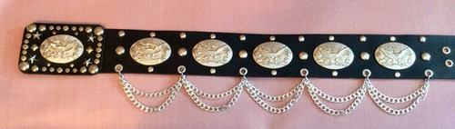 Simple Silver Elvis Style Flying Eagle Belt | elvisbelts